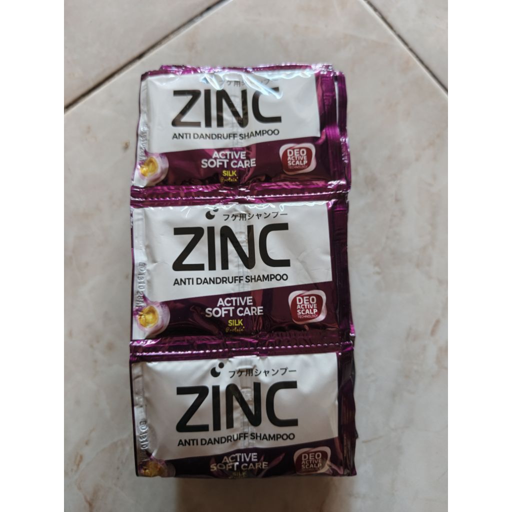 Jual ZINC Shampoo Anti Ketombe & Anti Rontok (Varian Rentangan ...