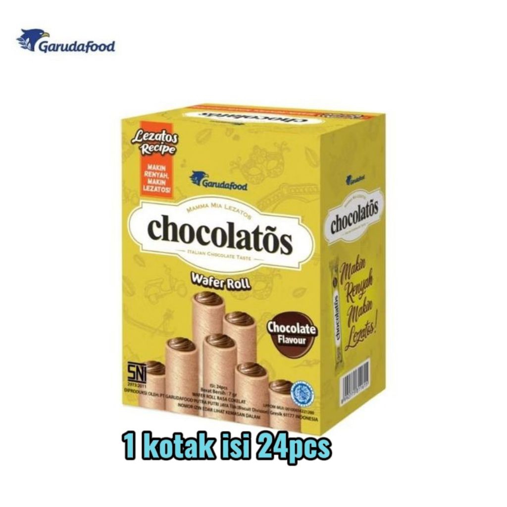 Jual Chocolatos wafer roll chocolatos stick coklat | Shopee Indonesia