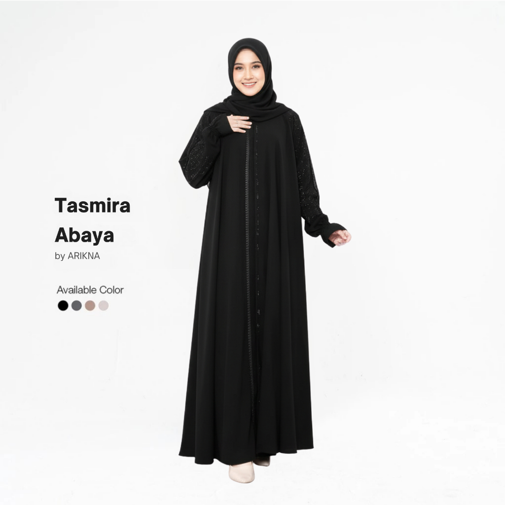 Jual Tsamira Abaya Hitam Turkey Full Klok Gamis Dress Syari Viral Hitam ...