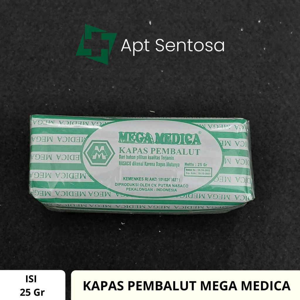 Jual Kapas Putih Medis Pembalut 25 Gram | Shopee Indonesia