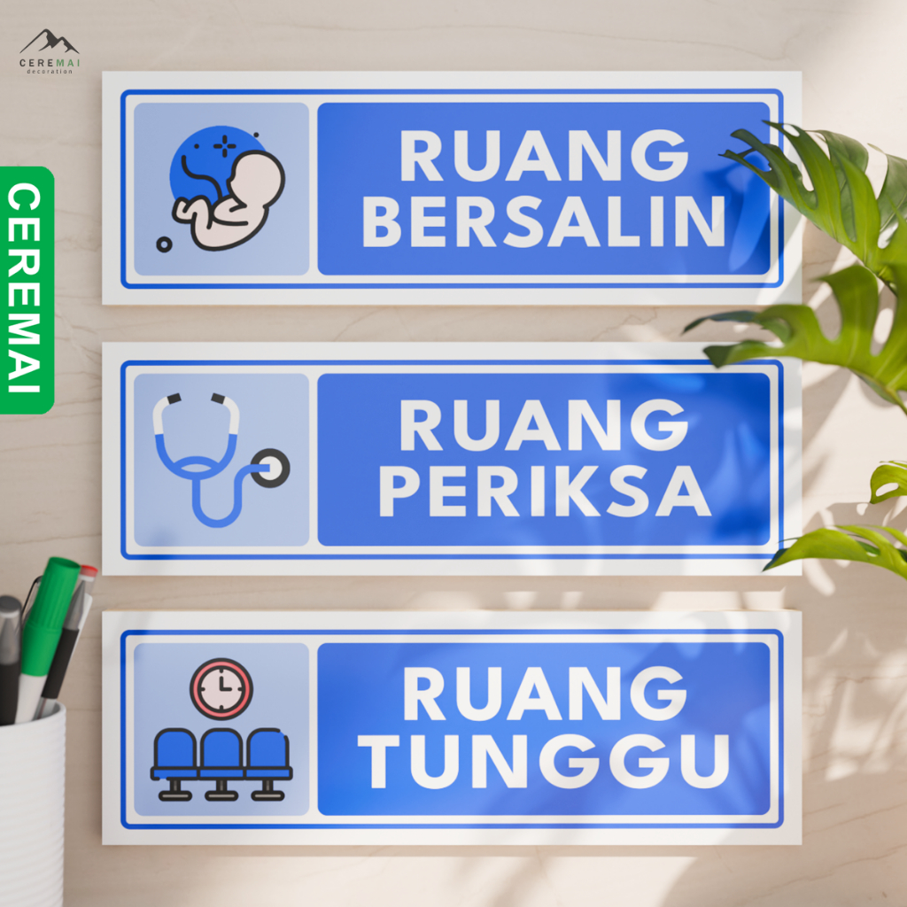 Jual PAPAN KLINIK PUSKESMAS RUMAH SAKIT APOTEK, RUANG DOKTER, BERSALIN ...