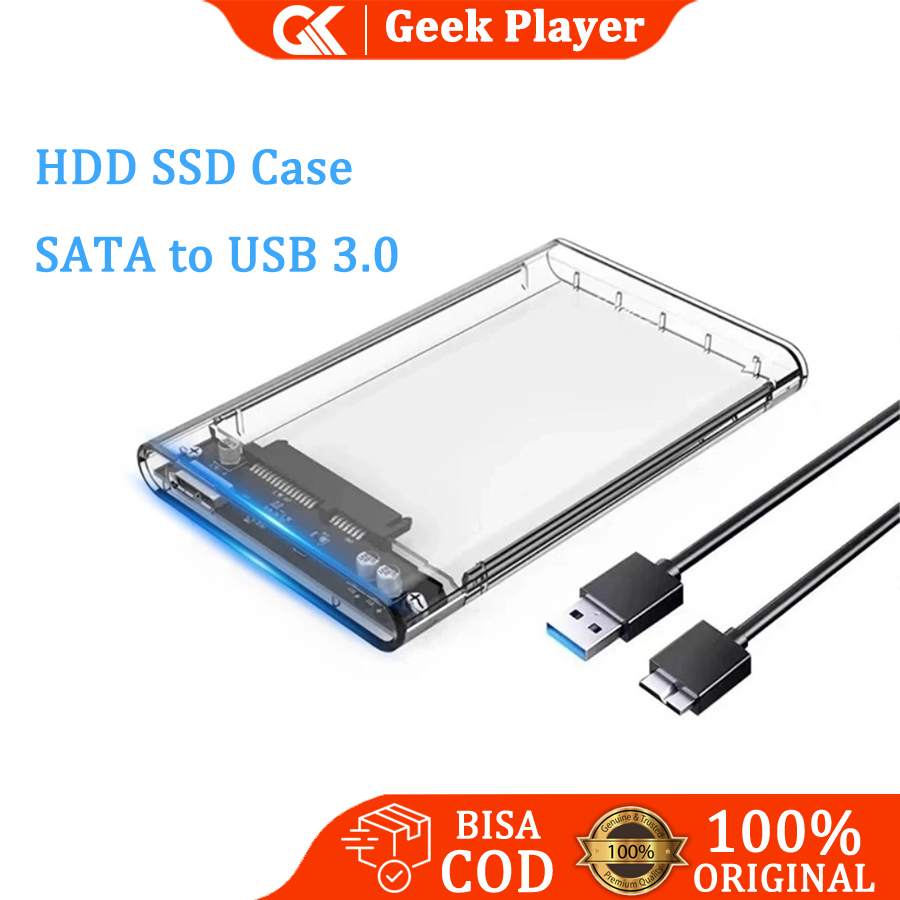 Jual [COD ]USB 3.0 Casing Hardisk 2.5 inch Transparent Hard Drive ...