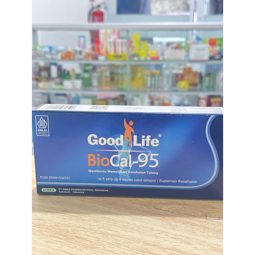 Jual Bio-Cal 95 Box 30 Kaplet /Strip 6 Kaplet Suplemen Kalsium | Shopee ...