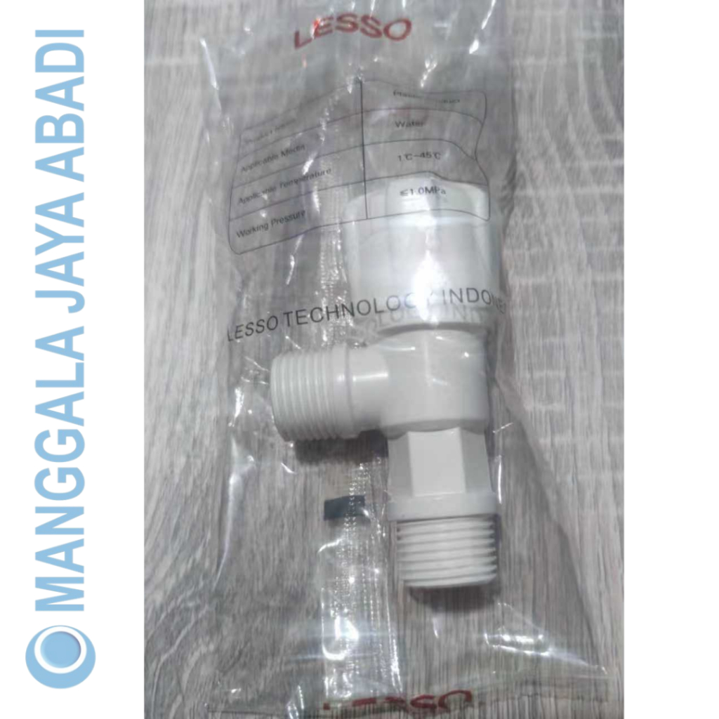 Jual Stop Kran PVC LESSO 1/2" WP01202 DN15 | Keran Shower/Closet ...