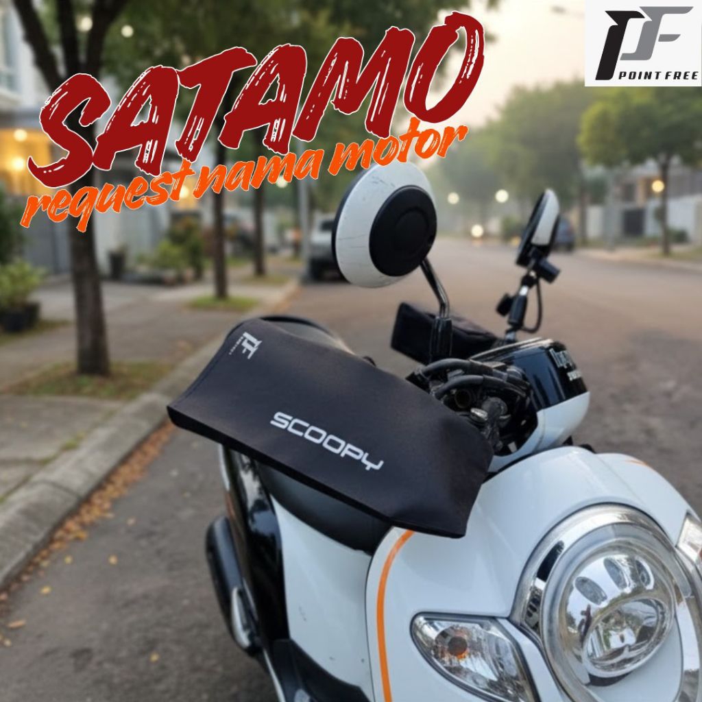 Jual SATAMO Custom Nama Point Free - Sarung Tangan Stang Motor Dengan ...