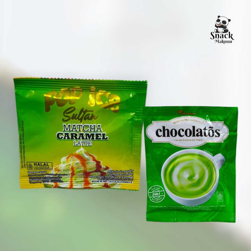 Jual POP ICE SULTAN MATCHA CARAMEL DAN CHOCOLATOS DRINK MATCHA HARGA ...