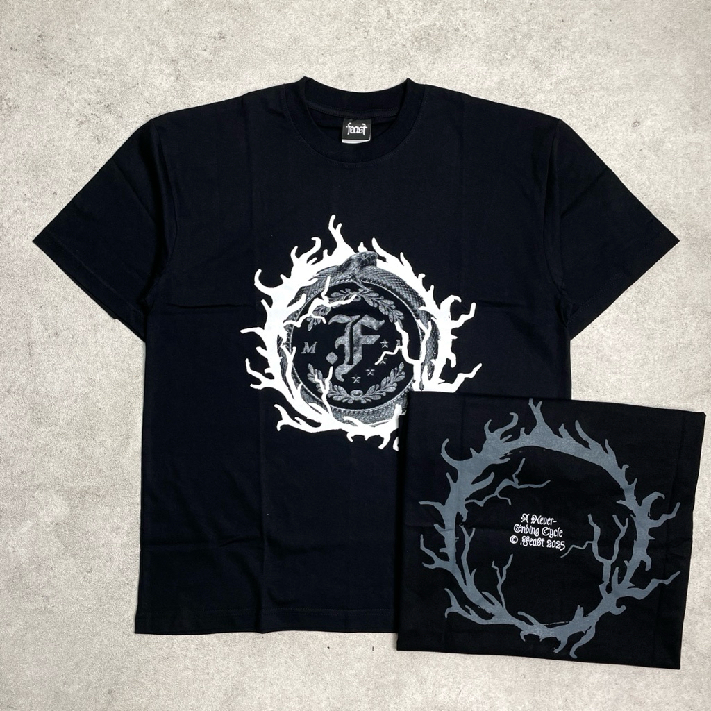 Jual Feast - Ouroboros Chrome | Tshirt Black Original Merchandise ...