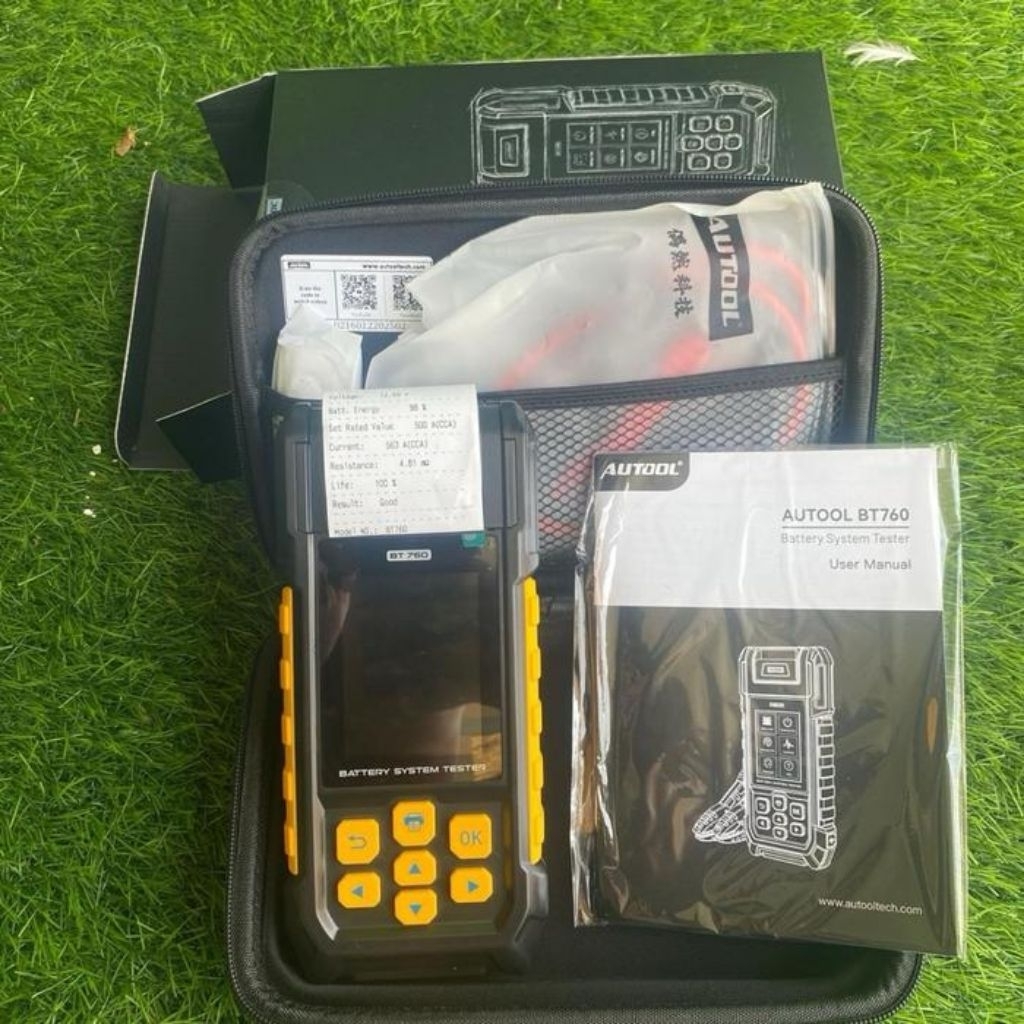 Jual AUTOOL BT760 Alat Tester Test Aki Mobil Motor + Printer Thermal ...