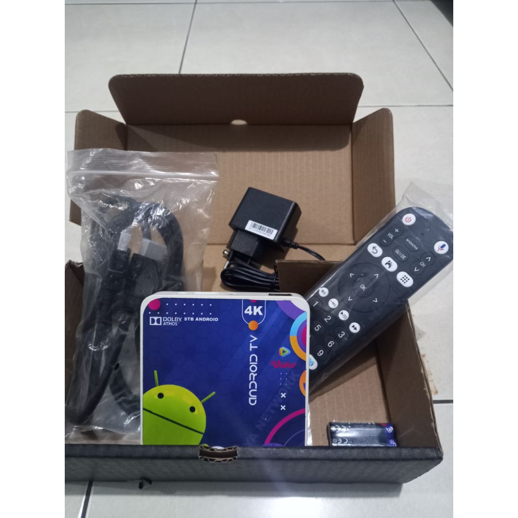 Jual STB Android XL STI6030 Fullset ram 2/8 remot voice tinggal nonton ...