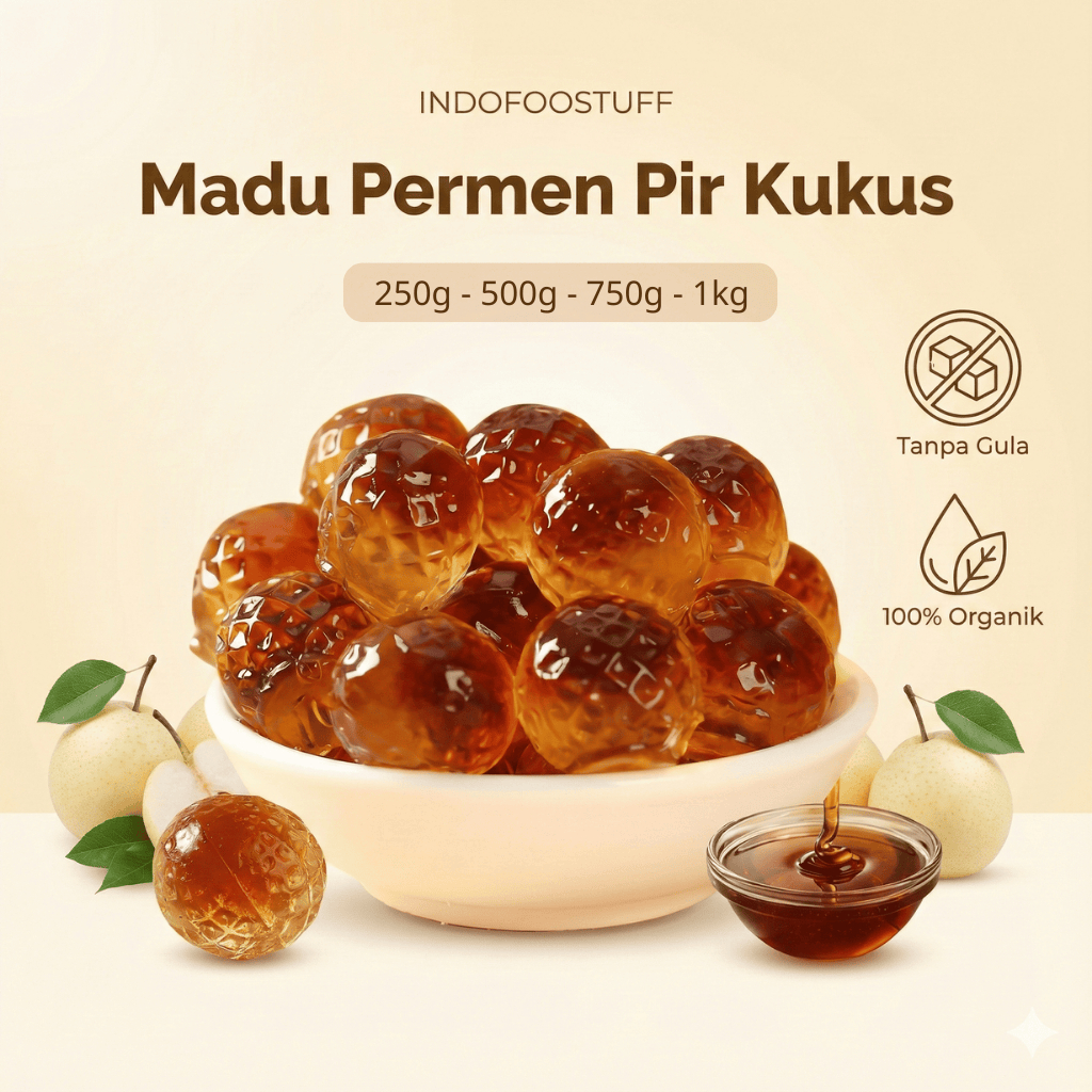 Jual IndofoodStuff Madu Permen Pir Kukus – Permen Jeli Buah Tanpa Gula ...