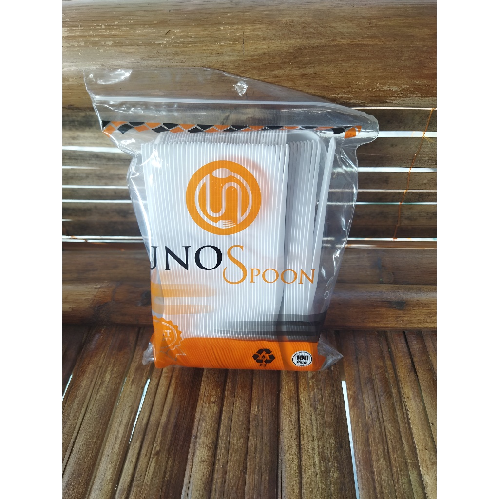 Jual Sendok Makan Plastik UNO – 1 Pack Isi 100 pcs | Shopee Indonesia