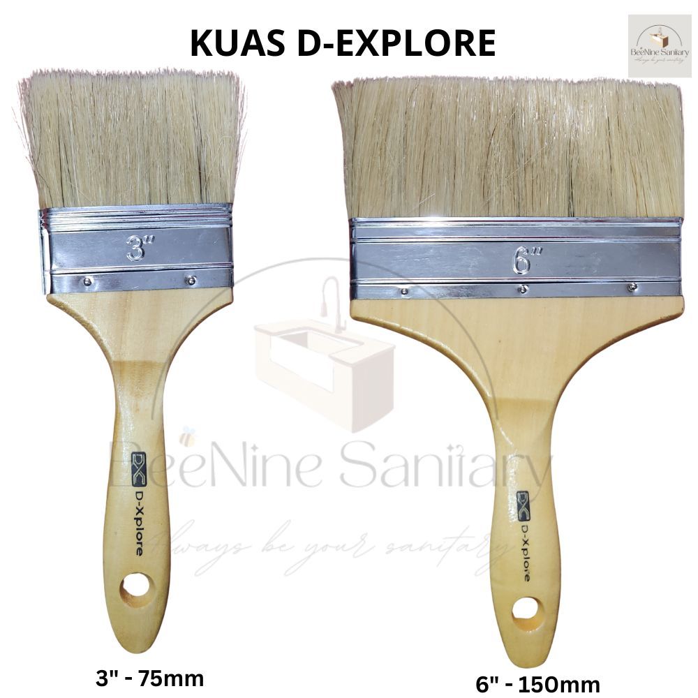 Jual D-EXPLORE Kuas Cat Premium ukuran 3" 6" D-EXPLORE/ KUAS GAGANG ...