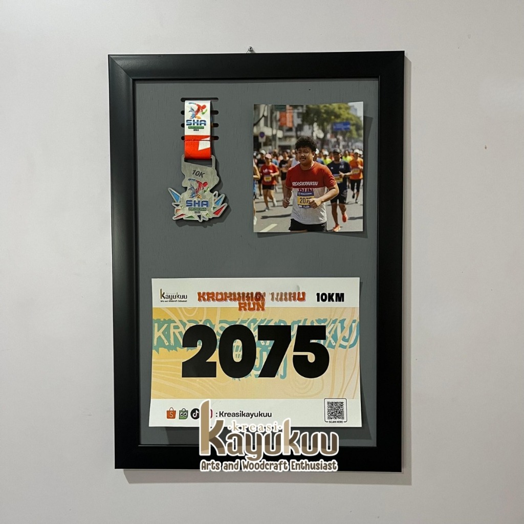 Jual Kreasikayukuu Display Medali & BIB Lari – Shadow Box Medal + Frame ...