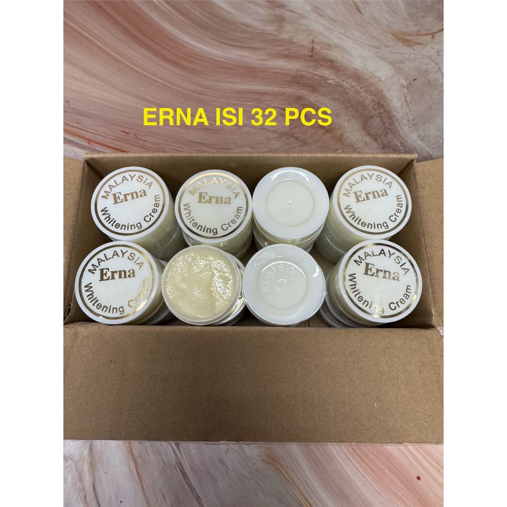Jual cream Erna Malaysia whitening original (1box 32pcs) | Shopee Indonesia
