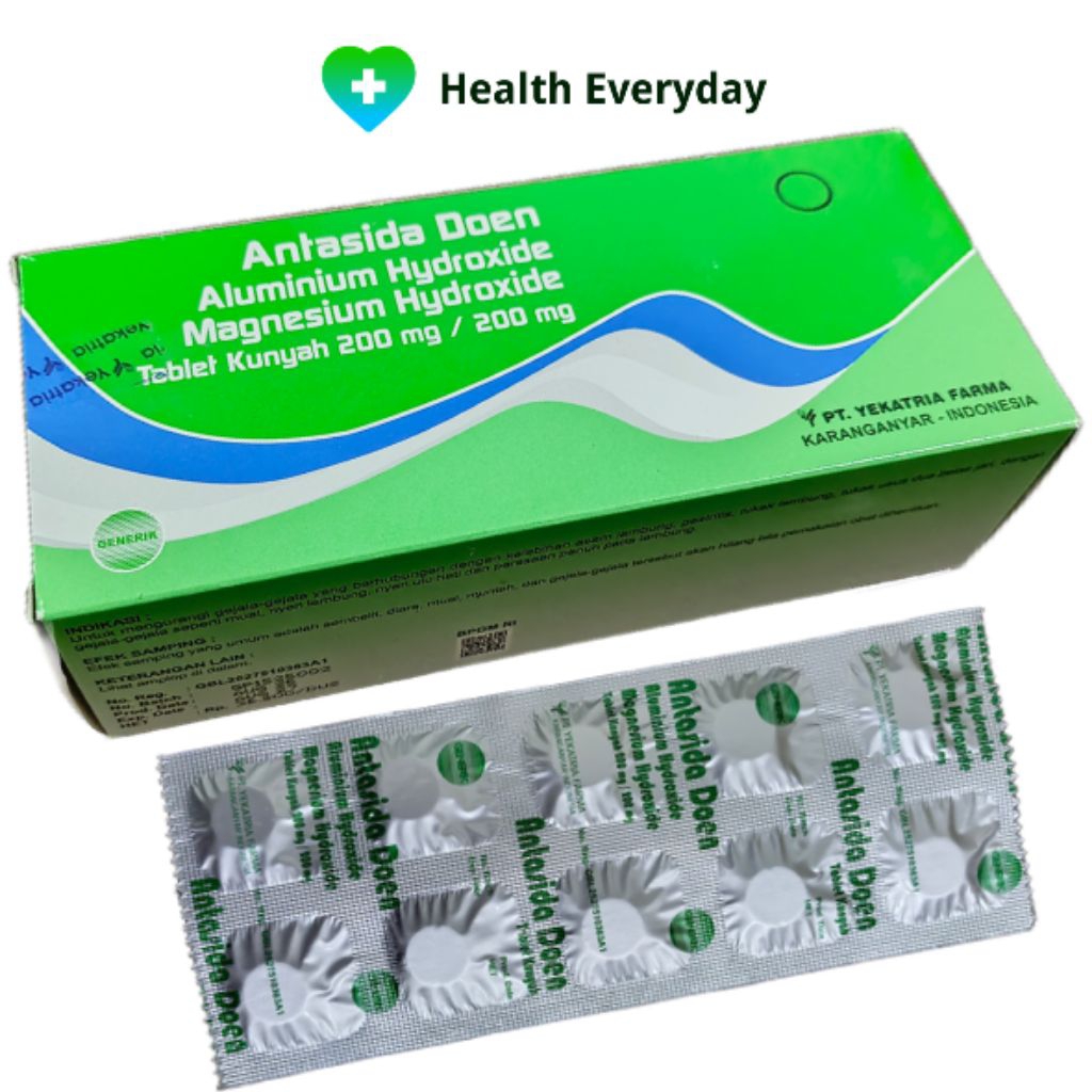 Jual ANTASIDA DOEN Tablet Kunyah 200mg isi 100s/ Dus - YEKATRIA ...