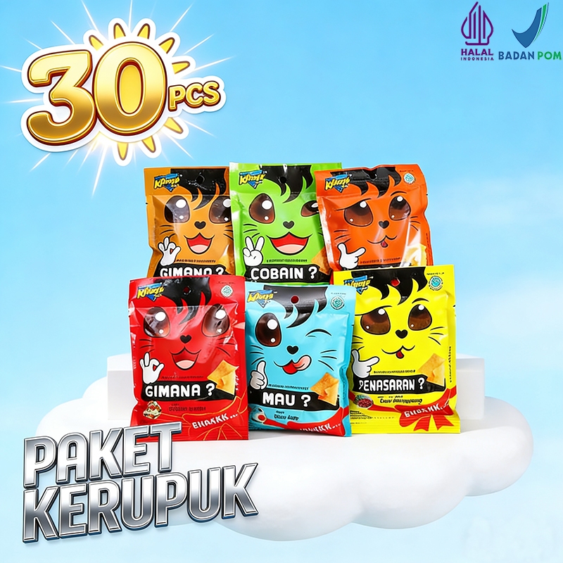 Jual SNACK BOOMING PAKET KIKOYA 30PCS ANEKA RASA RENDAH LEMAK RENDAH ...