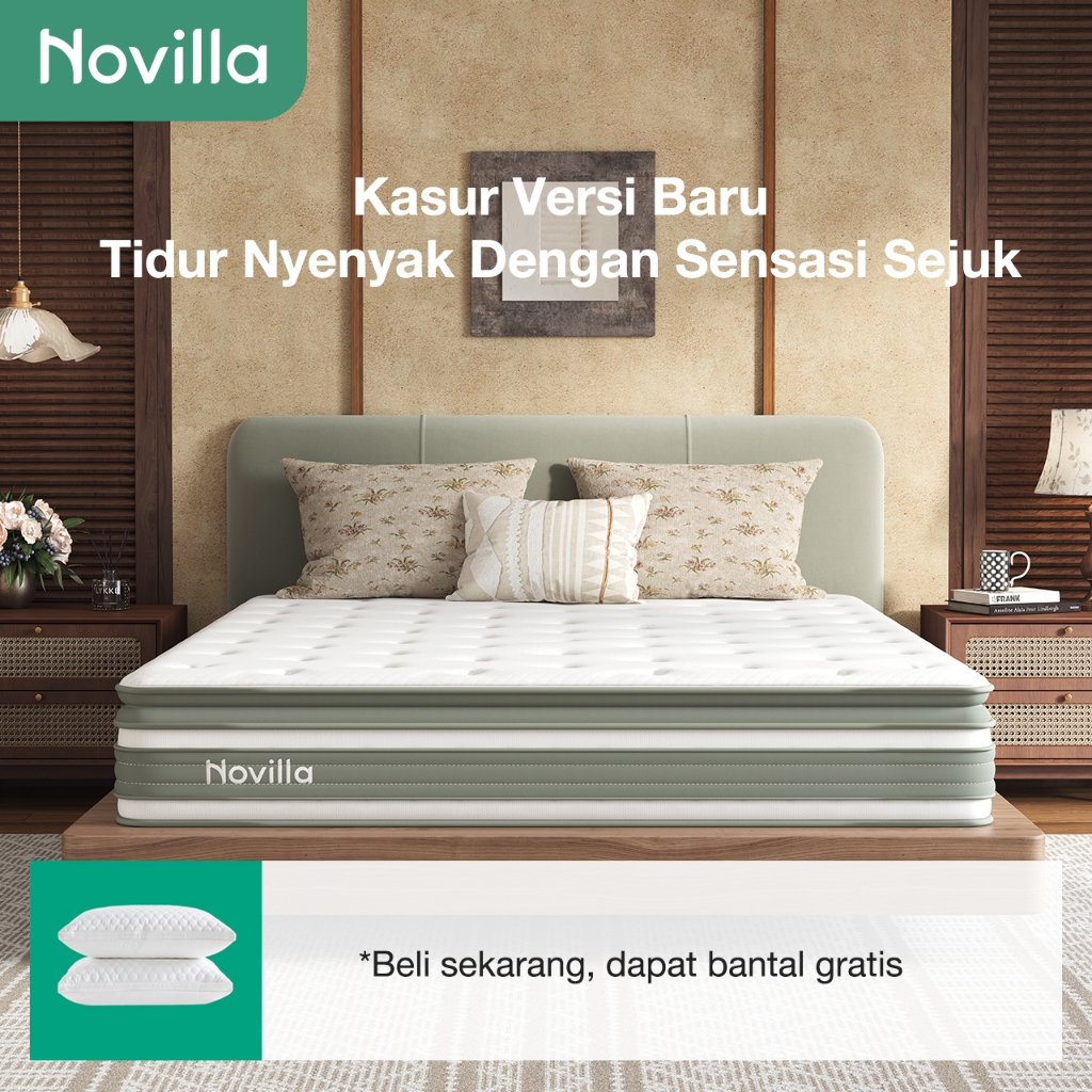 Jual Novilla Kasur Pocket Spring Ice Feel Loft - PLUSH Kasur ...