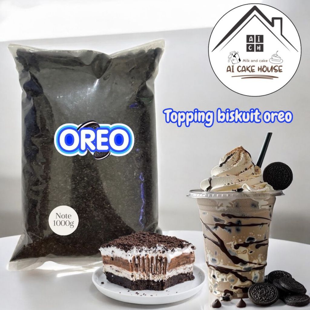 Jual Oreo Crumb 500 Gram Bubuk Oreo Halus Premium Cokies Crumb Topping ...