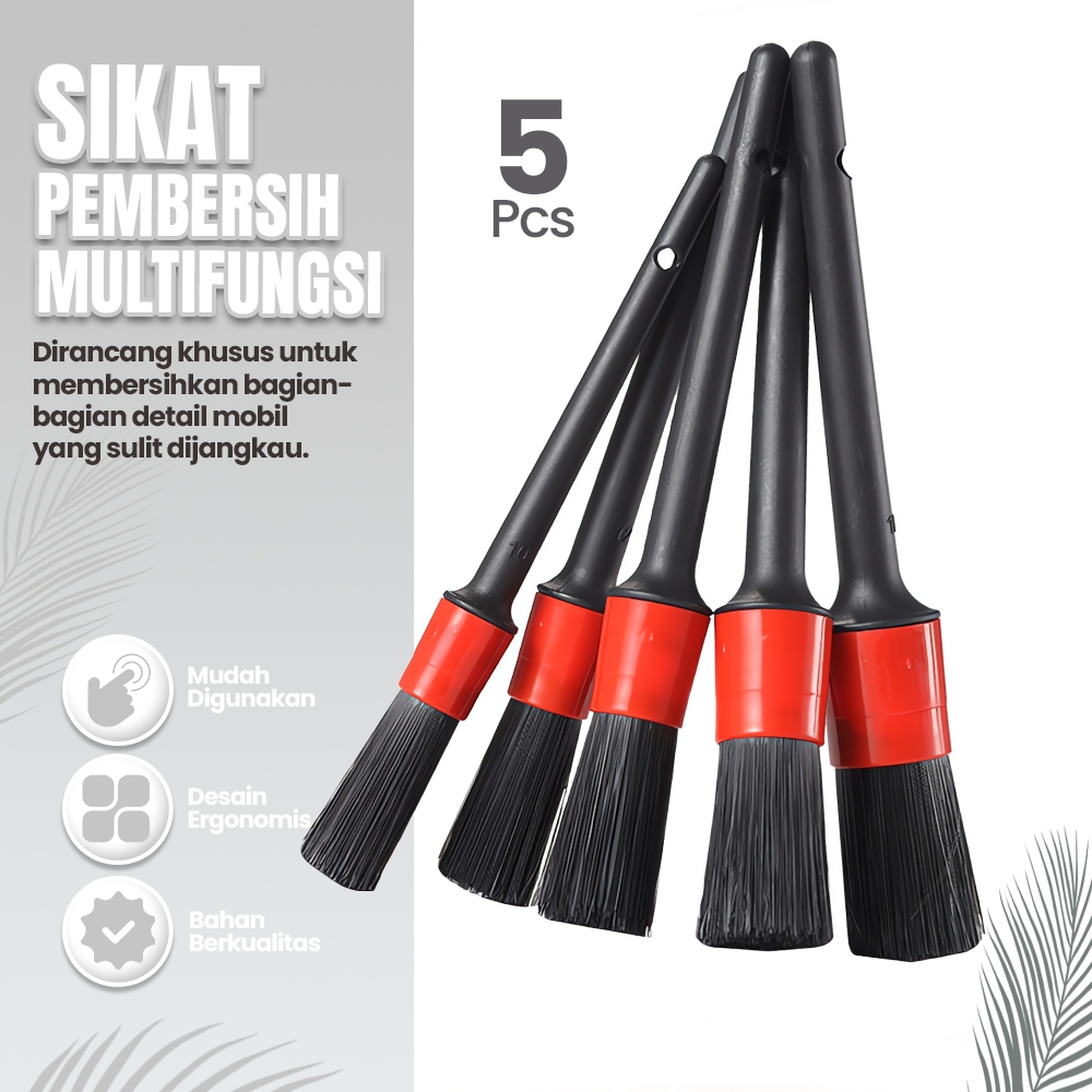 Jual Pencucian Mobil Detail Cuci Mobil 5 Set Perlengkapan Sikat Bulu ...