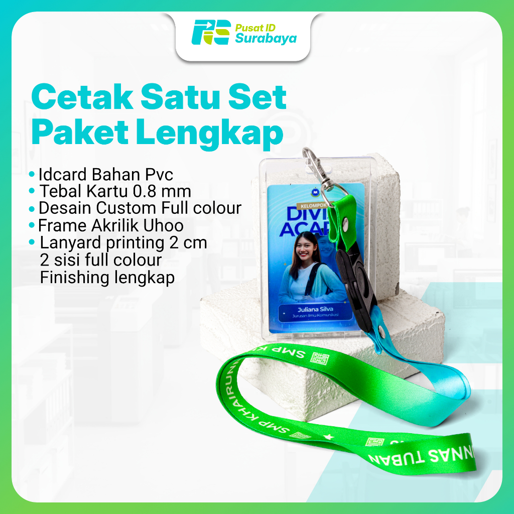 Jual PAKET LENGKAP ID CARD / TALI 2CM / FRAME UHOO | Shopee Indonesia