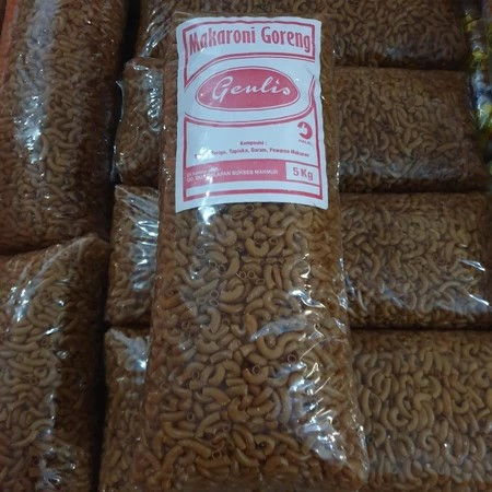 Jual [Bal 5kg] Makaroni Goreng mekar merk Geulis kemasan 5kg - Geulis ...