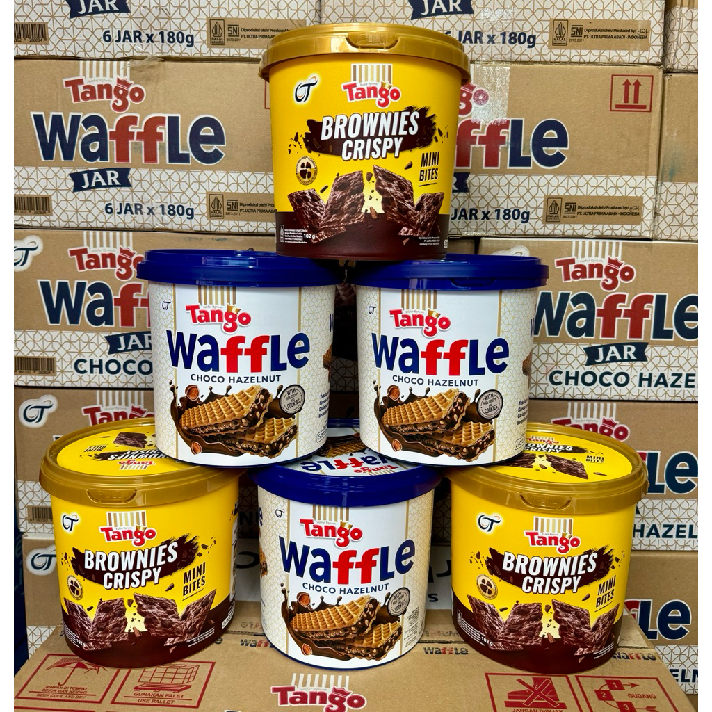 Jual Tango waffle jar / tango brownis jar 1 karton isi 6pcs | Shopee ...