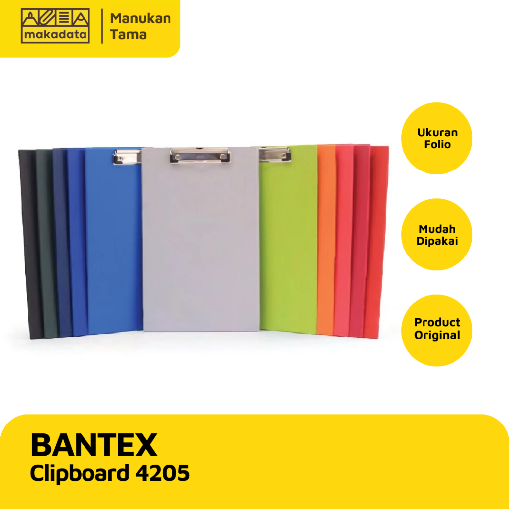 Jual CLIPBOARD / PAPAN UJIAN BANTEX PVC FOLIO (KODE 4205) | Shopee ...