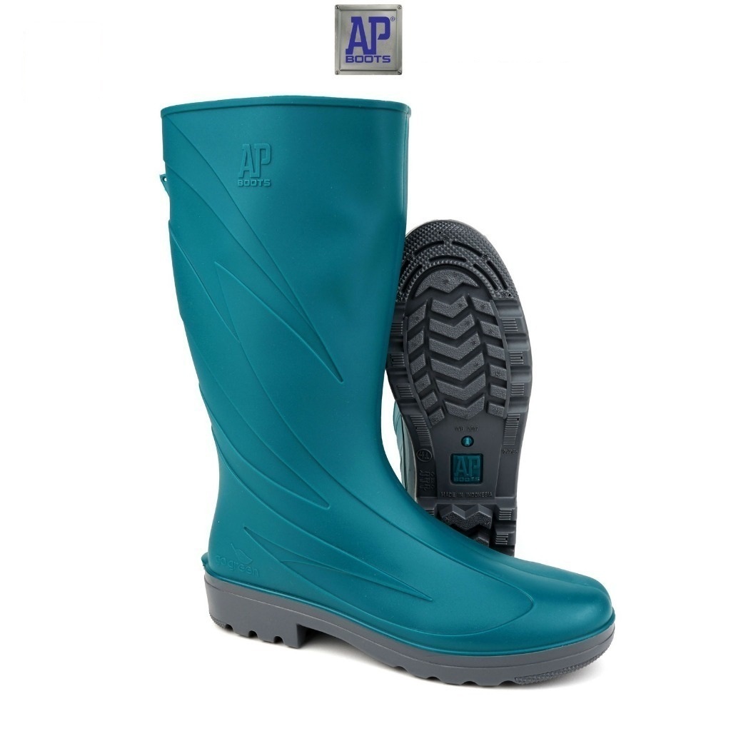 Jual AP Boots 2017 Sepatu Boot Hijau Toska APD Konstruksi Proyek dan ...