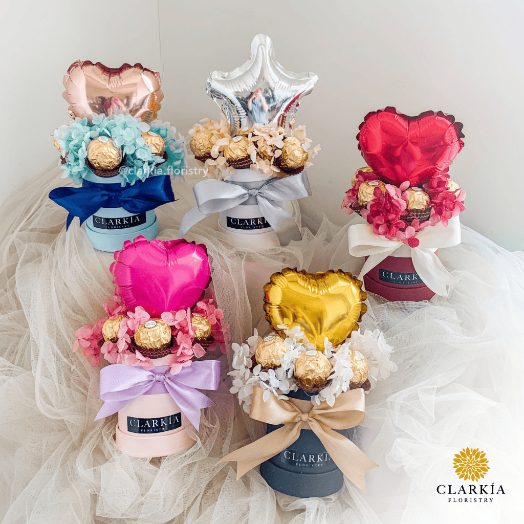 Jual Choco Pot Clarkia Floristry | Box Snack Cokelat Ferrero | Hadiah ...