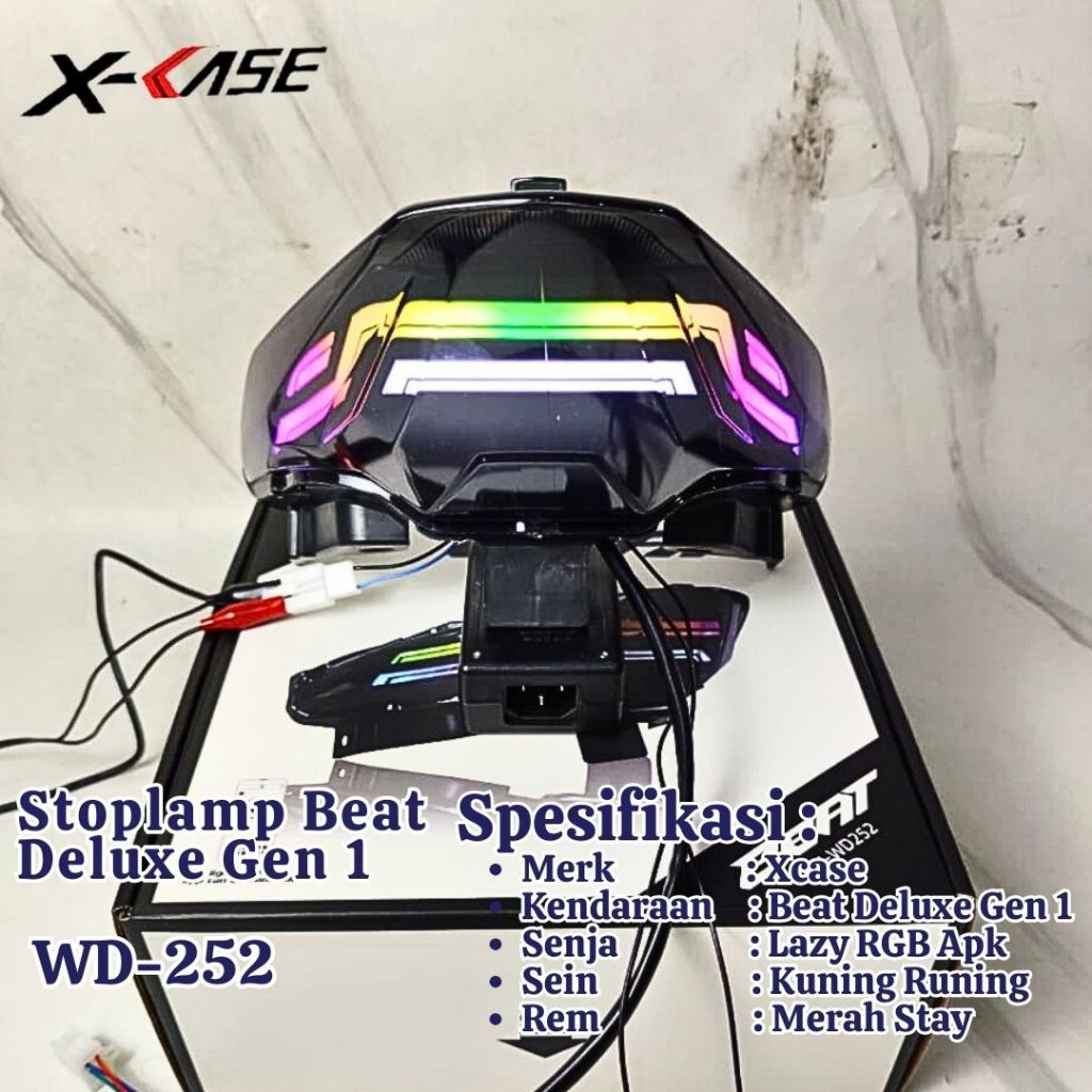 Jual Lampu Stop Beat Deluxe Street Gen 1 Lazy RGB 200+ Mode Stoplamp ...