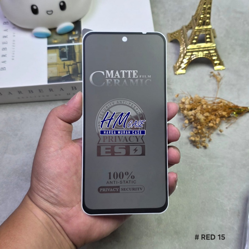 Jual Antigores Redmi 15 Redmi 15C Anti gores Ceramic Spy Matte Anti ...
