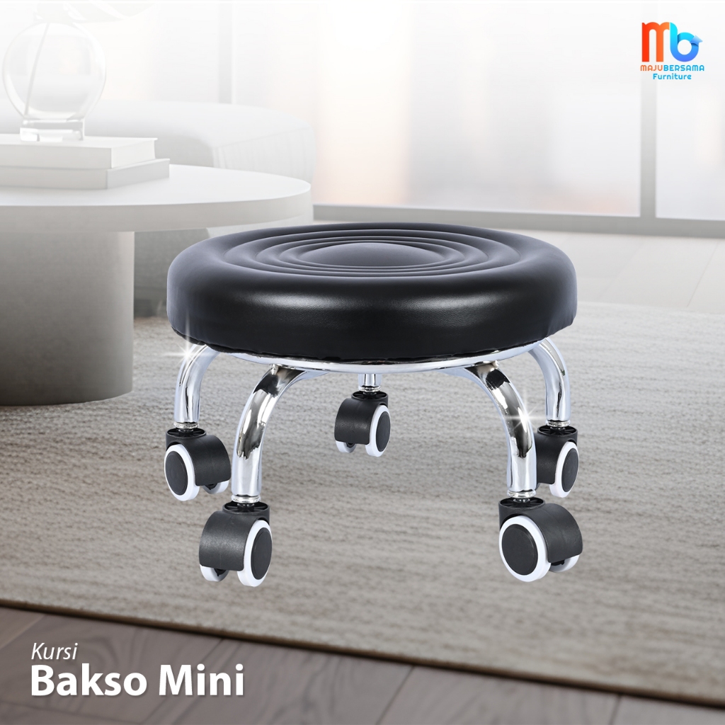 Jual Kursi Roda Bakso MINI — Kursi Duduk Bawah Lipat Dorong Putar Kulit ...