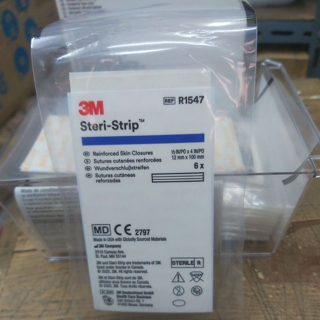 Jual steri strip 3M R1547 12mmx100mm plester/ steri-strip 12 mm x 100 ...