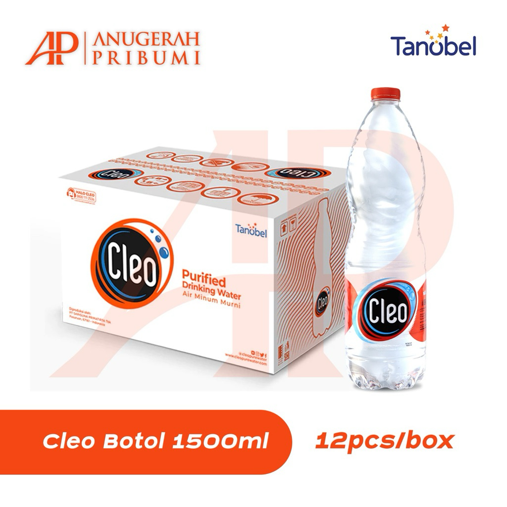 Jual CLEO BOTOL 1,5LT 1 DUS ISI 12PCS | Shopee Indonesia
