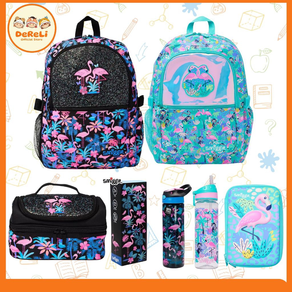 Jual (Flamingo Black & Tosca) Smiggle - Smiggle YKK - Smiggle Teeny ...
