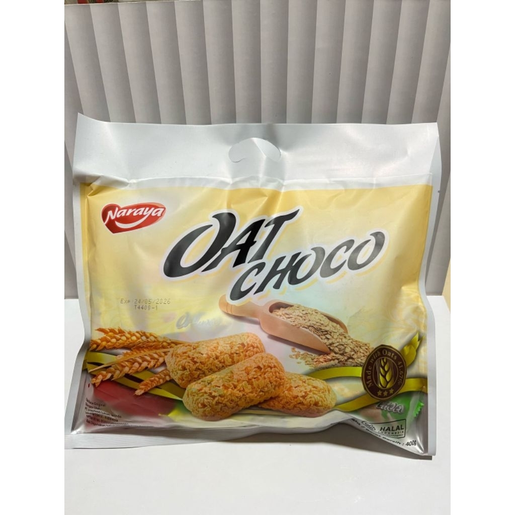 Jual Naraya Oat Choco, sereal gandum, berat profuk 400 gram isi 40 pcs ...