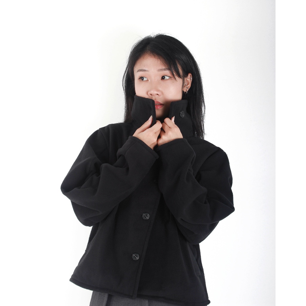 Jual Victoria Coat Jacket | Outer Winter Wanita Bahan Polar Fleece ...