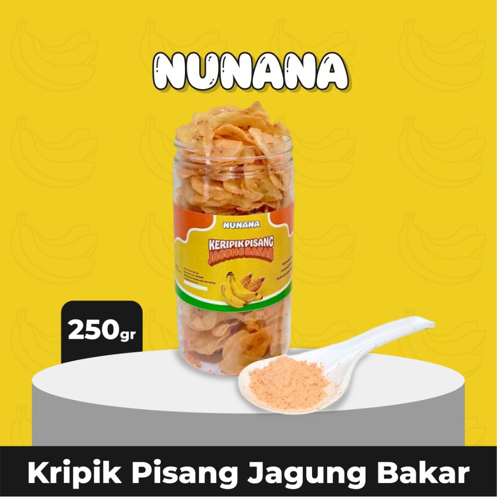 Jual PROMO Kripik Pisang Jagung Bakar 250gr By Nunana | Shopee Indonesia