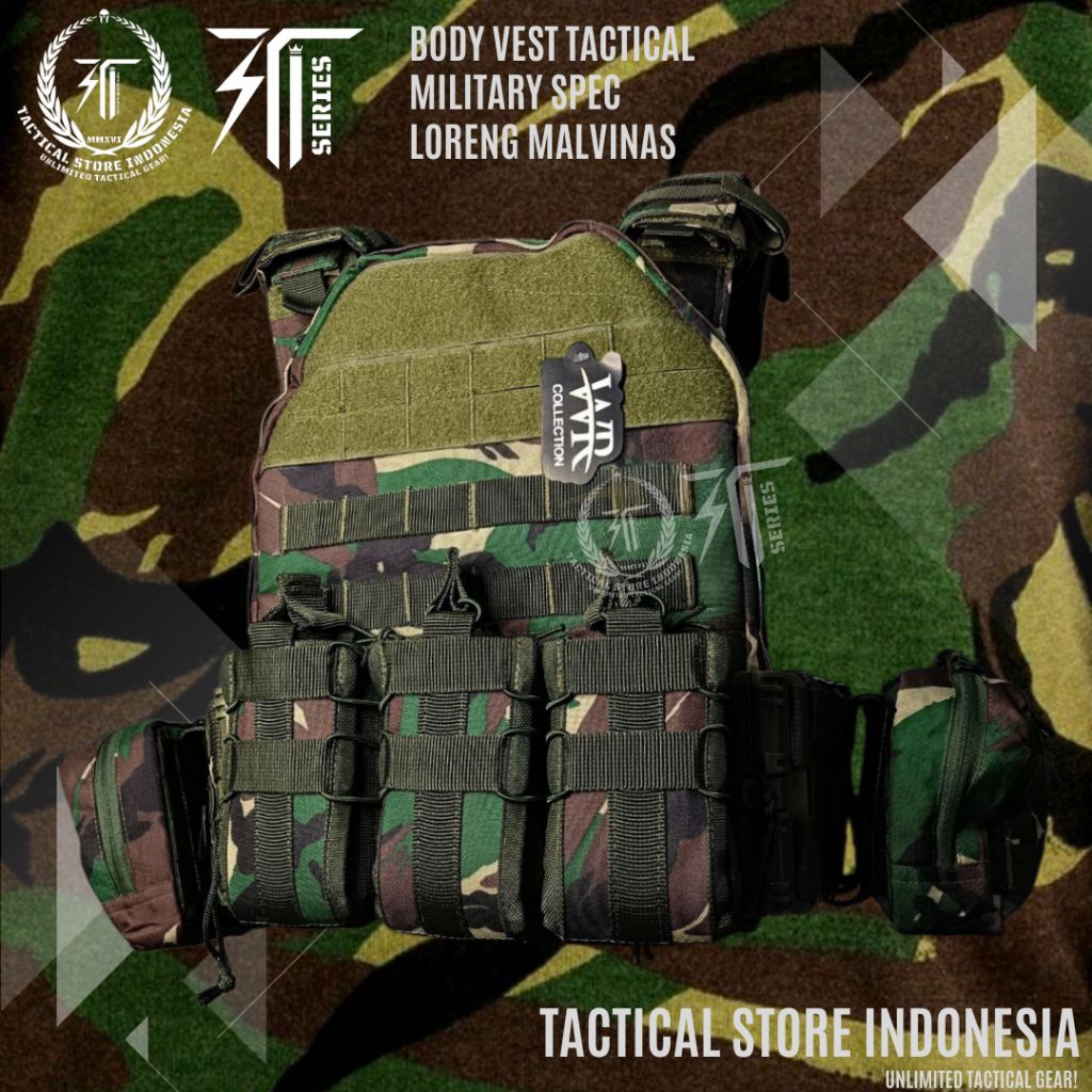 Jual TSI SERIES ® Body Vest Quick Release LORENG TNI Malvinas ...