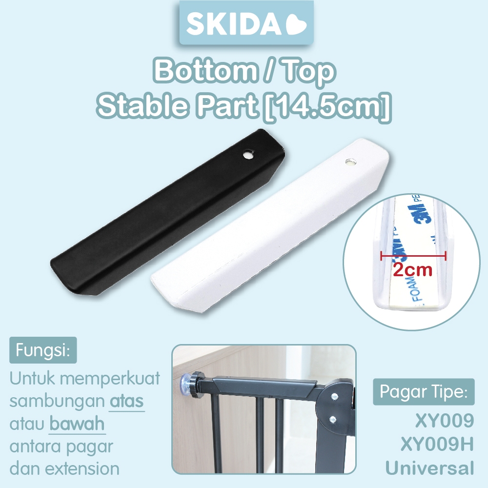 Jual SKIDA Top / Bottom Stable [White / Black, 14.5cm] Part Penguat ...