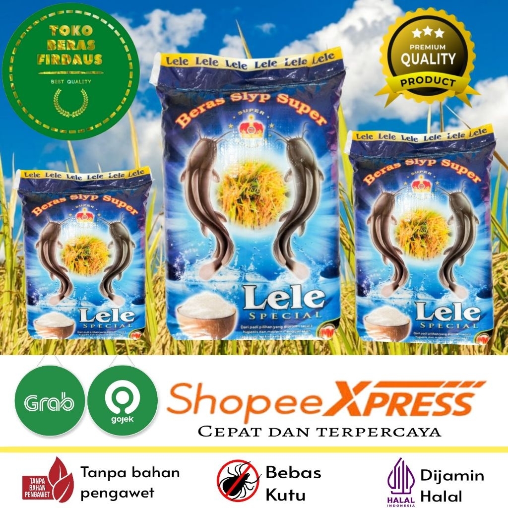 Jual beras premium LELE SPESIAL 5kg/10kg/20kg | Shopee Indonesia