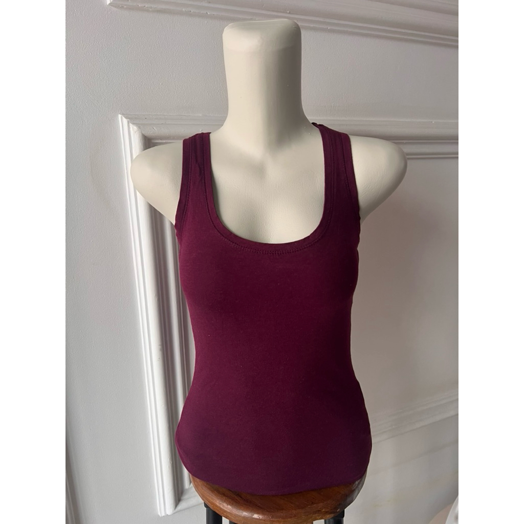 Jual Tangtop Maroon Bershka olahraga | Shopee Indonesia