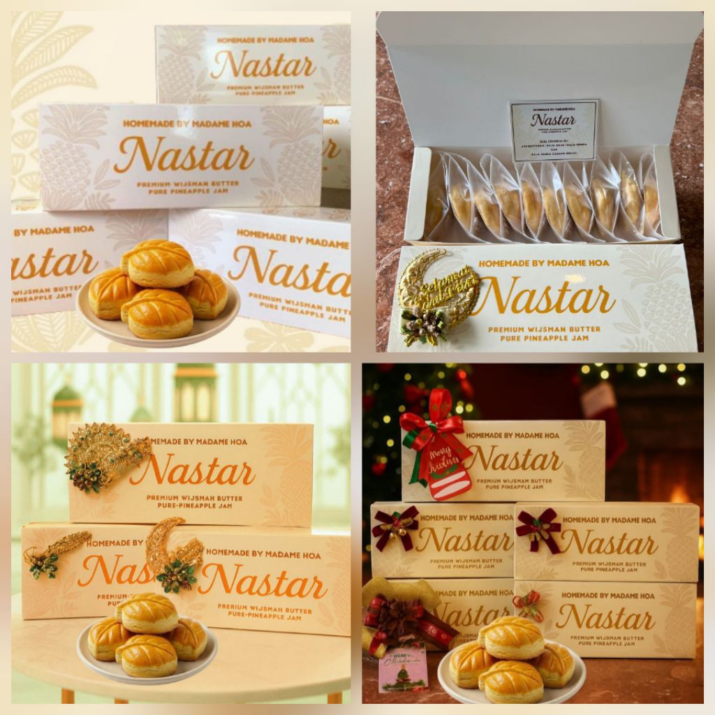 Jual Nastar Daun Premium by Madame Hoa 1 box isi 10 pcs | Shopee Indonesia