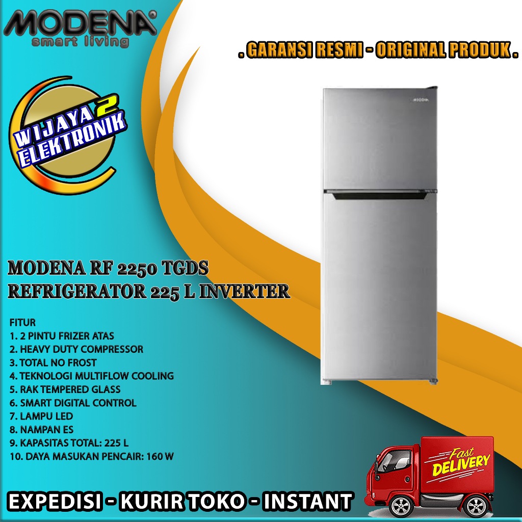 Jual Modena RF 2650 TGDS Kulkas 2 pintu 265 Liter No Frost Garansi ...