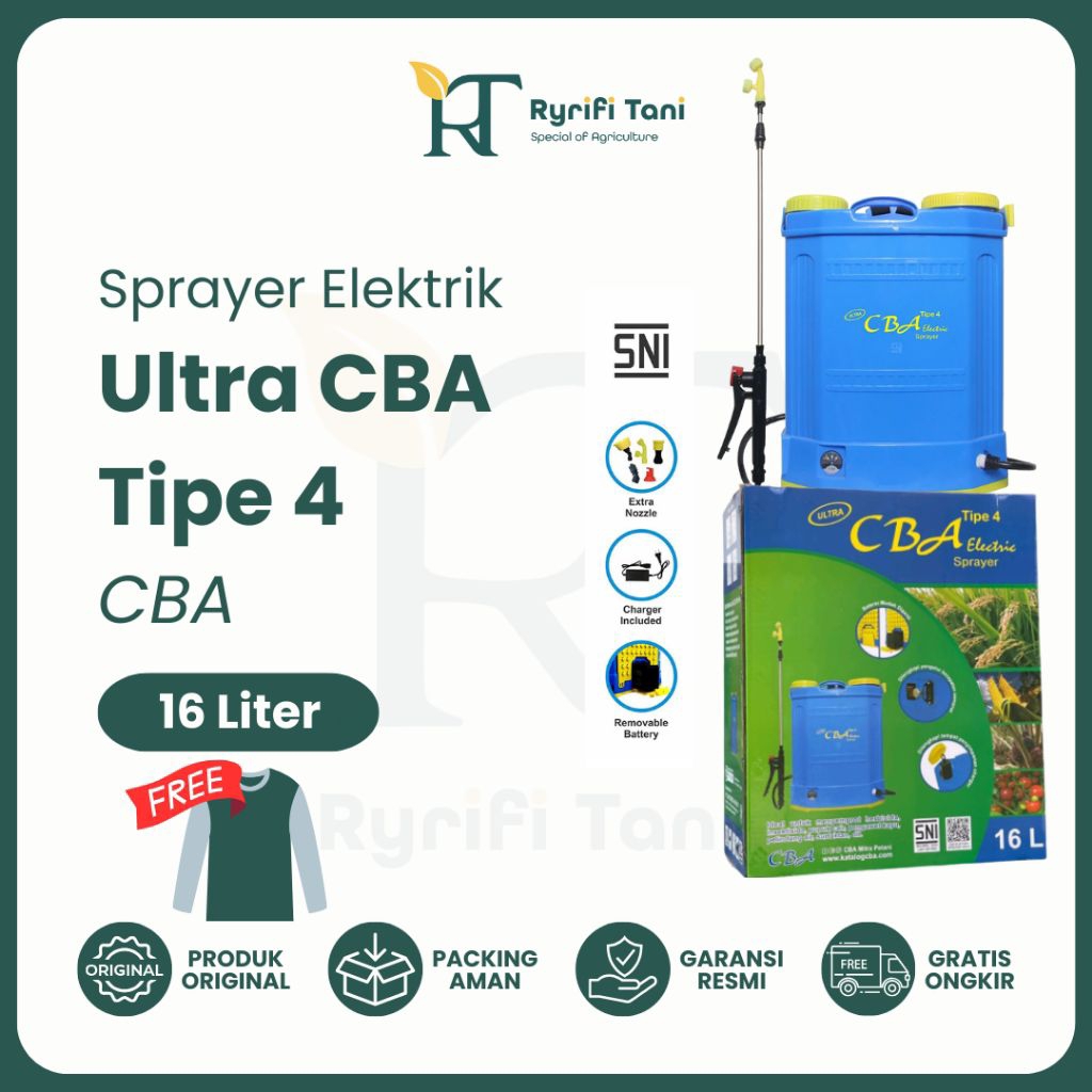 Jual Cba - Tangki Sprayer Elektrik CBA Tipe 4 Kapasitas 16 Liter Alat ...