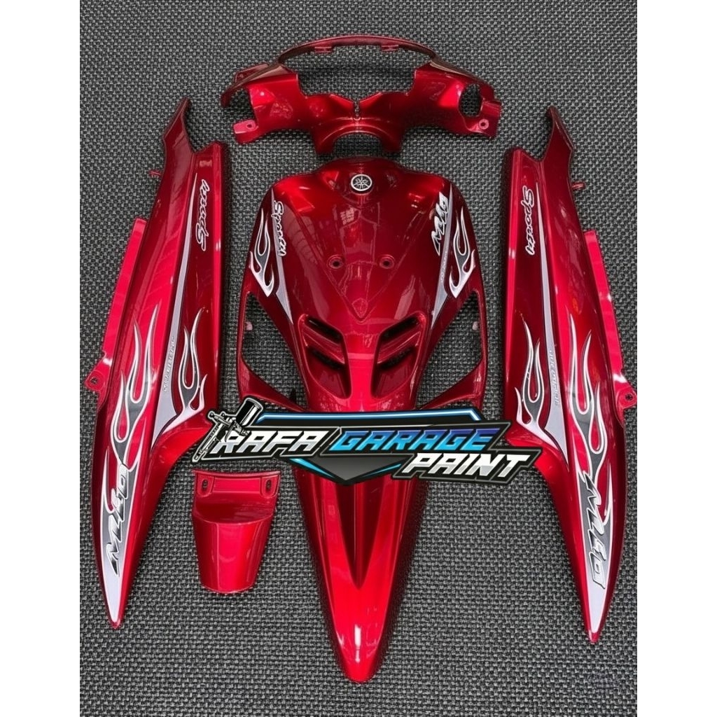 Jual Full Body Alus Yamaha Mio Sporty Merah Candy | Shopee Indonesia