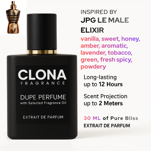 Jual Extrait Parfum JPG Le Male Elixir - Dupe Inspired Perfume Clona ...
