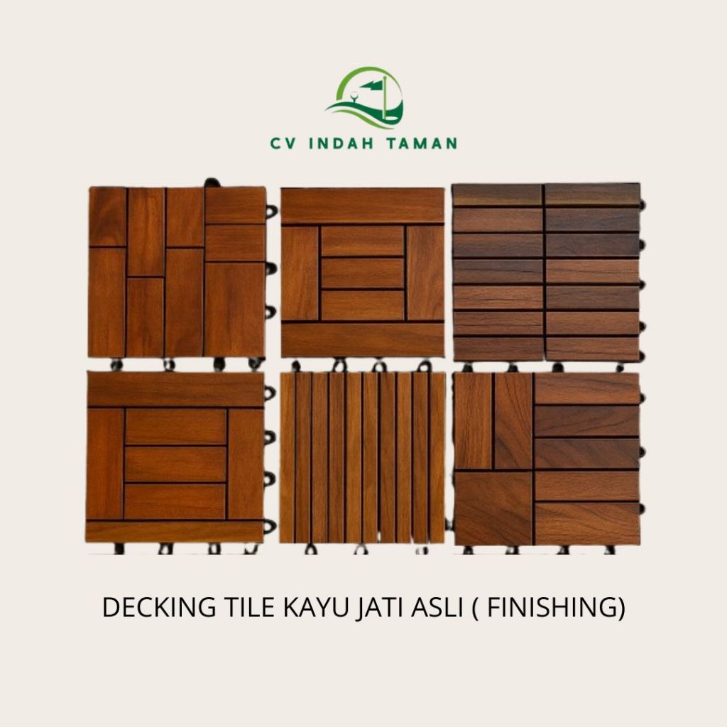 Jual PAKET 25 PCS DECKING TILE KAYU JATI ASLI FINISHING | Shopee Indonesia
