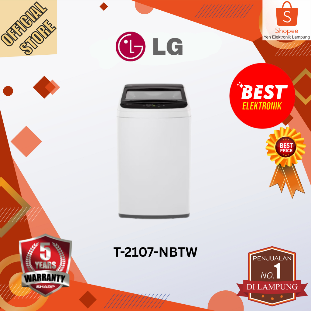 Jual Mesin Cuci LG T-2107NBTW Top Loading 7Kg | Shopee Indonesia