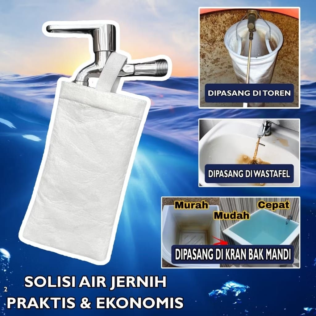 Jual [BISA COD] Filter Kran Air Kamar Mandi Toren / Saringan Air Kain ...